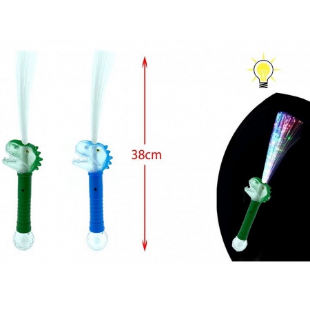 BATON FIBRE LUMINEUX DINOSAURES